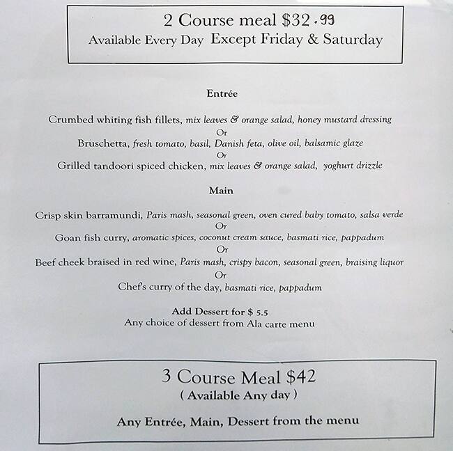 Menu at Nol-Si $$ restaurant, Mount Hawthorn
