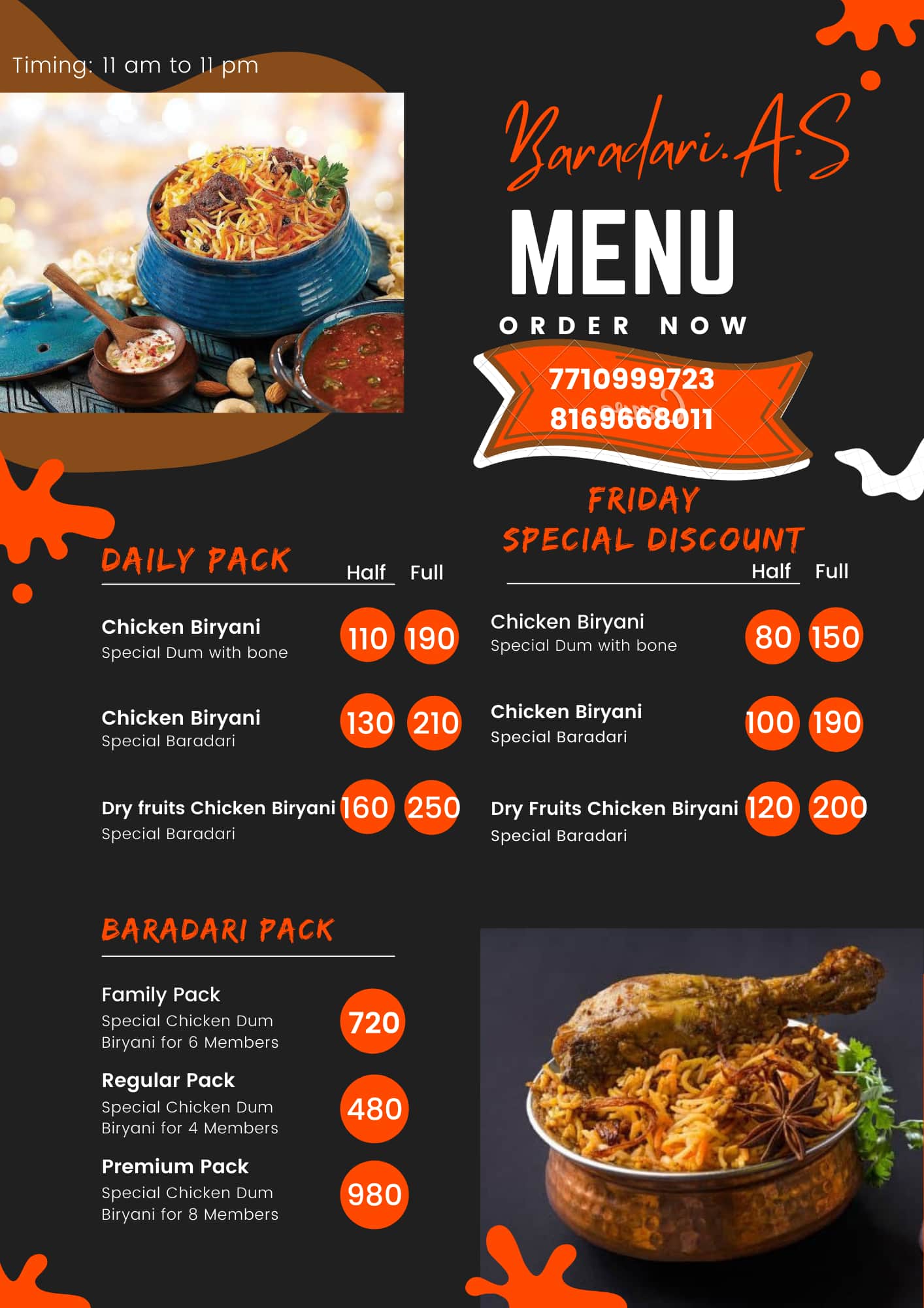 Menu of Baradari, Kalyan, Thane