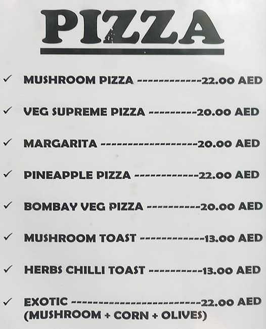 Menu of Elco Chaat Center ( Express Counter), Mankhool, Dubai