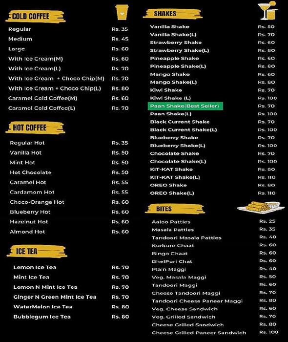 Menu of Bucket Of Beans, Chitrakoot, Jaipur