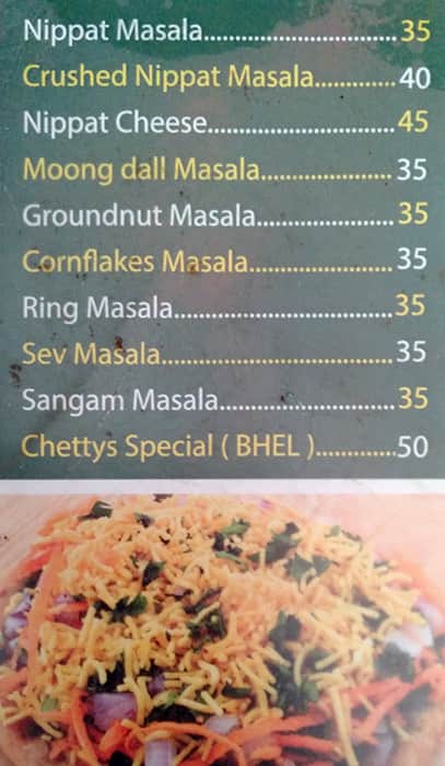 Chetty's Corner Menu, Menu for Chetty's Corner, Kammanahalli, Bangalore ...