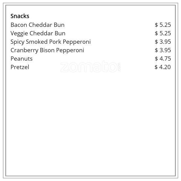 Menu at Parallel 49 Brewing Company pub & bar, Vancouver