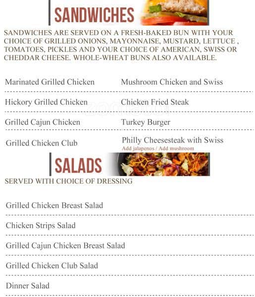 Menu at Chapps Burgers (Cedar Hill) restaurant, Cedar Hill