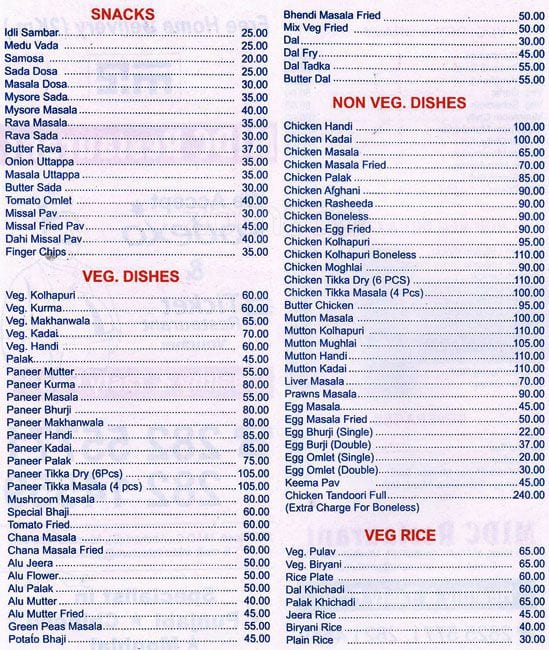 MIDC Restaurant Menu, Menu for MIDC Restaurant, Mahakali, Mumbai - Zomato
