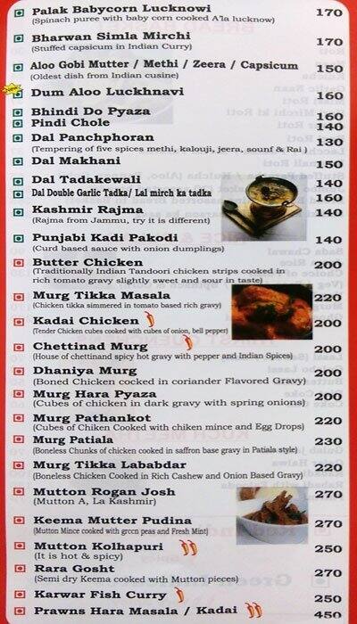 Menu at Tawa Tandoor Tadka, Bengaluru, 4H7H+MHF