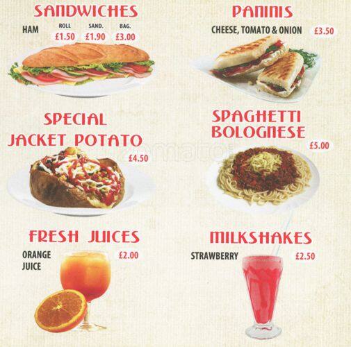 Tasty Sandwich Bar Menu, Menu for Tasty Sandwich Bar, Aldgate, London ...