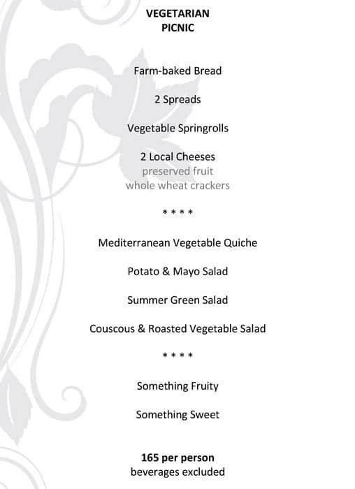 Menu at Rhebokskloof Wine Estate pub & bar, Windmeul, Noord Agter ...