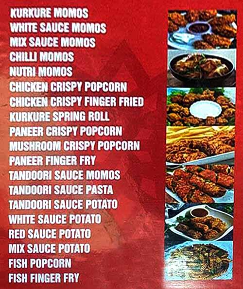 Menu at Raju Chinese Fast Food, Chandigarh, Booth 225