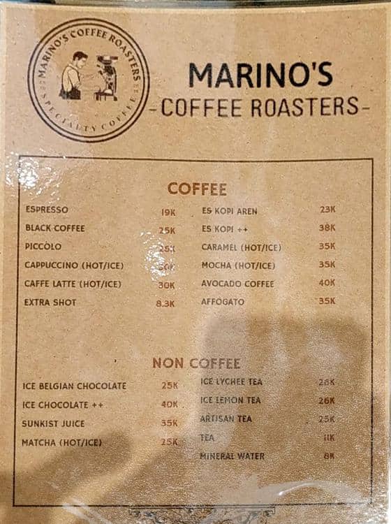 Menu at BECCA's bakehouse cafe, Jakarta, Jl. Muara Karang Blok G6 Barat ...