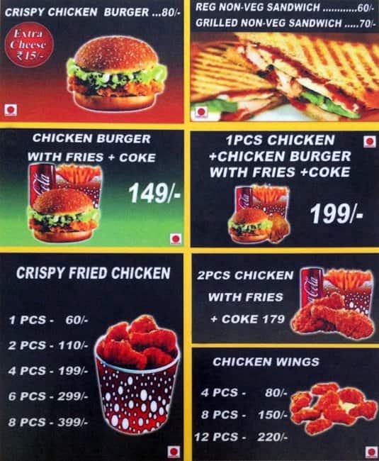 Menu at BBQ KING, Hyderabad, 25-7