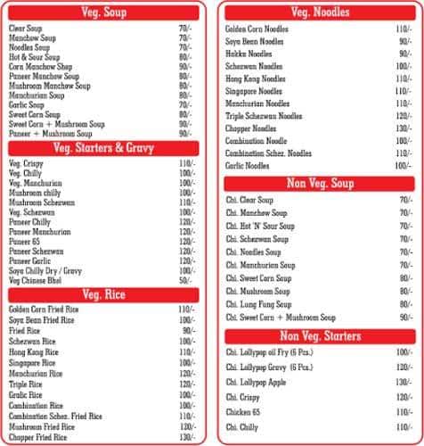 Menu of Simon's Kitchen, Mira Road, Mumbai