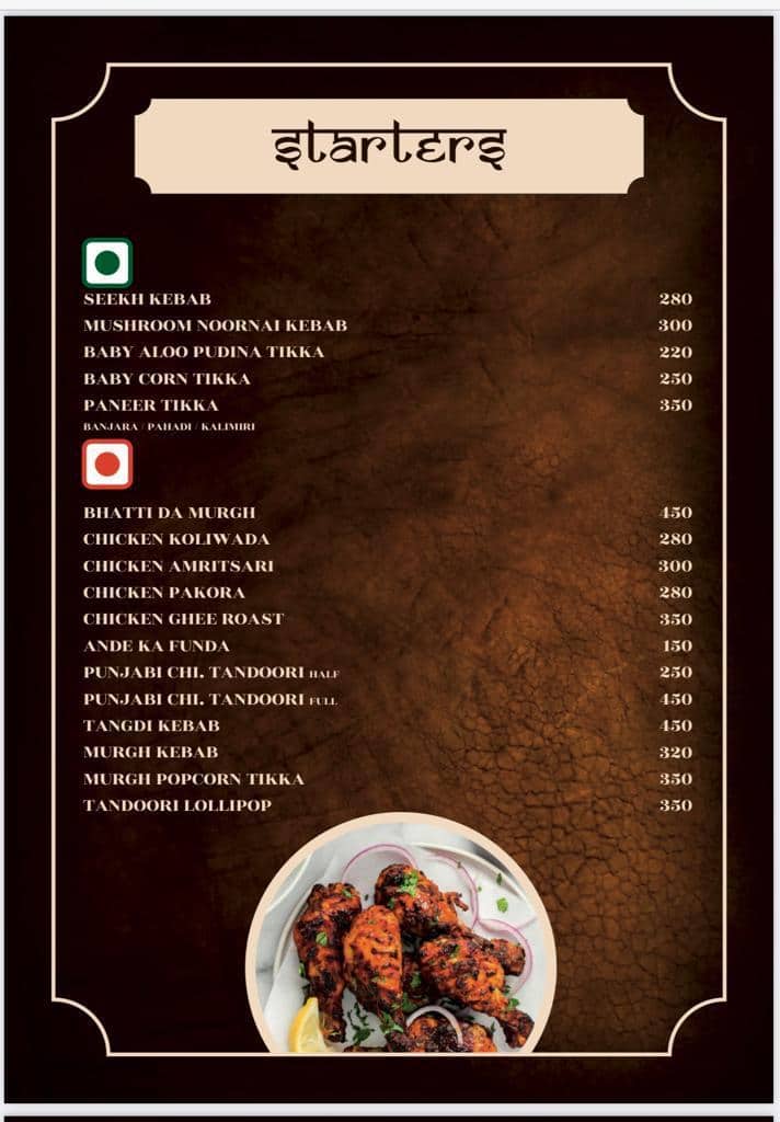 Menu of Indian Tadka, Vashi, Navi Mumbai