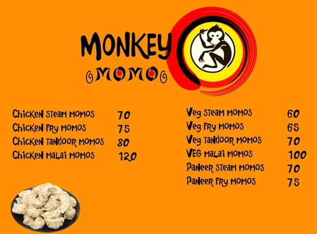 Menu of Monkey Momos, Lohegaon, Pune
