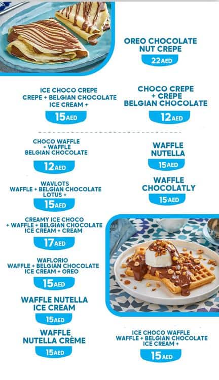 Menu of B Laban, Hor Al Anz, Dubai