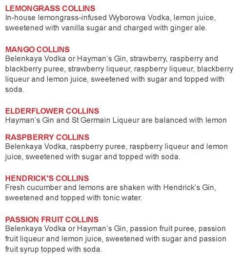 Menu at Fifty Five Bar, London, 31 Jamestown Rd