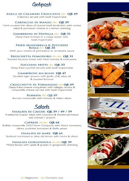 Biella Menu, Menu for Biella, Markhiya, Doha - Zomato Qatar