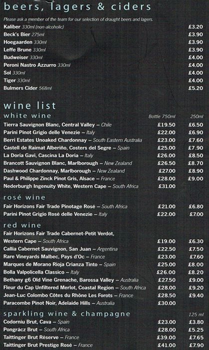 Menu at Elements - Novotel restaurant, Edinburgh, 80 Lauriston Pl