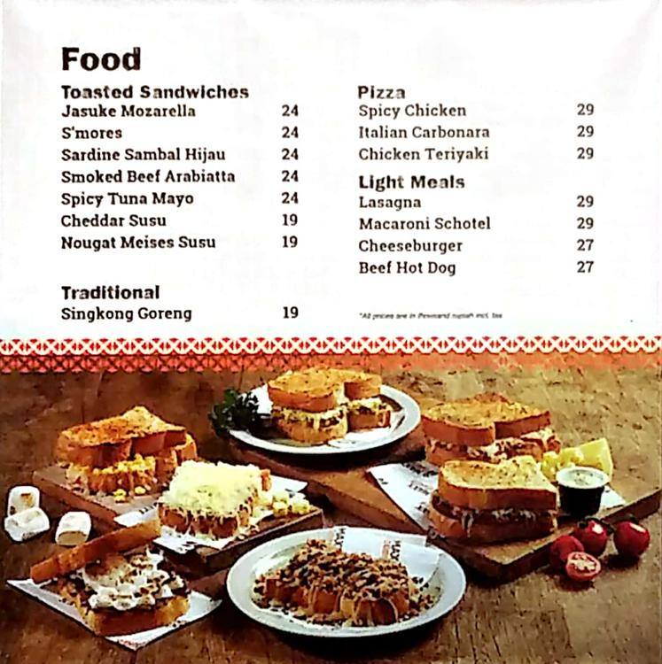 Menu at Emax Store Cafe & Lounge, Jakarta, Jln. Boulevard Barat Raya ...