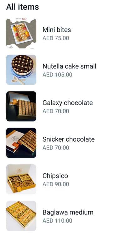 Menu of Shahad Al Jazeera Sweets & Pastries, Al Jahili, Al Ain