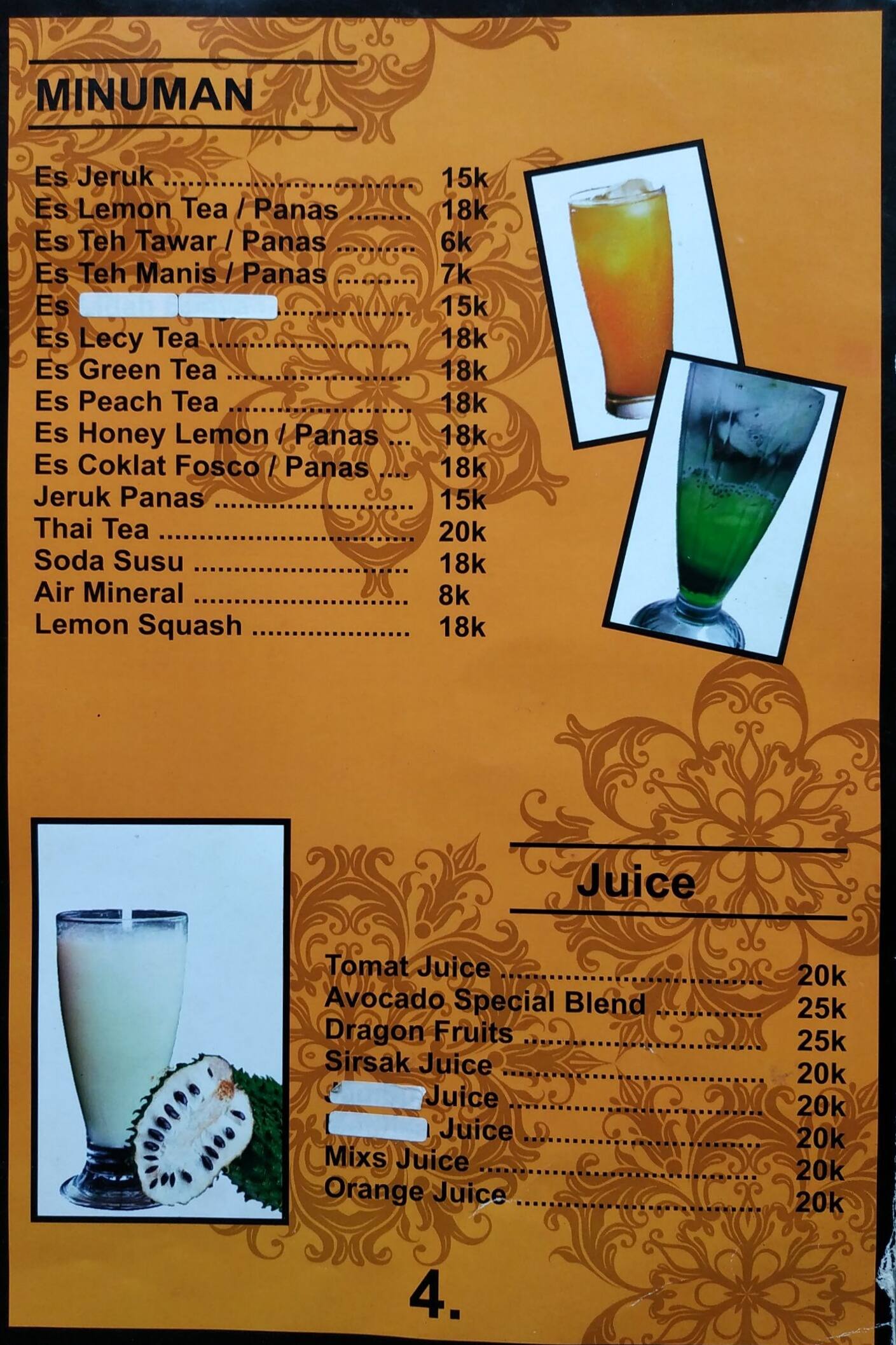 Menu at GoldenFish Resto restaurant, Tangerang