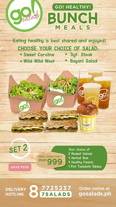 Menu at Go! Salads, Makati, G/F