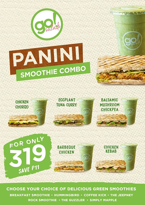 Menu at Go! Salads, Makati, G/F