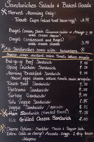 Beanstalk Cafe Menu, Menu for Beanstalk Cafe, Nob Hill, San Francisco ...