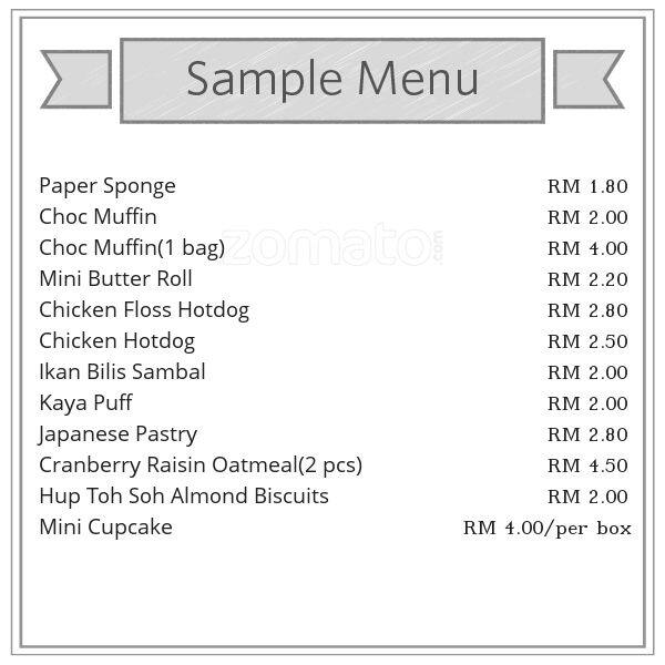 Merry Cake Bakery Menu, Menu untuk Merry Cake Bakery, Taman Desa, Kuala ...