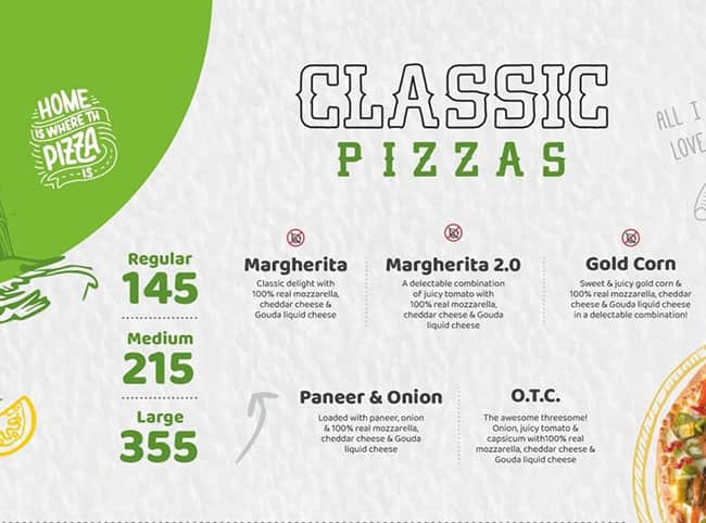 Menu at The D Pizza, Surat, Shop No. 9 to 11