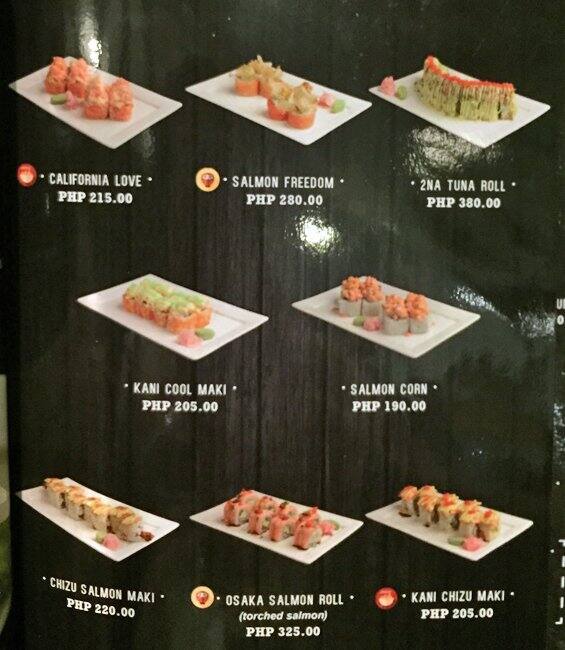 Menu at Ramen Cool restaurant, Manila, 4/L