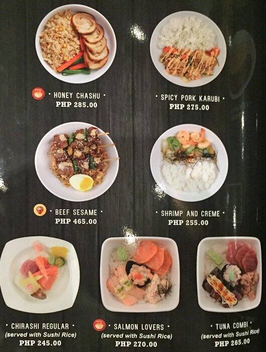 Menu at Ramen Cool restaurant, Manila, 4/L