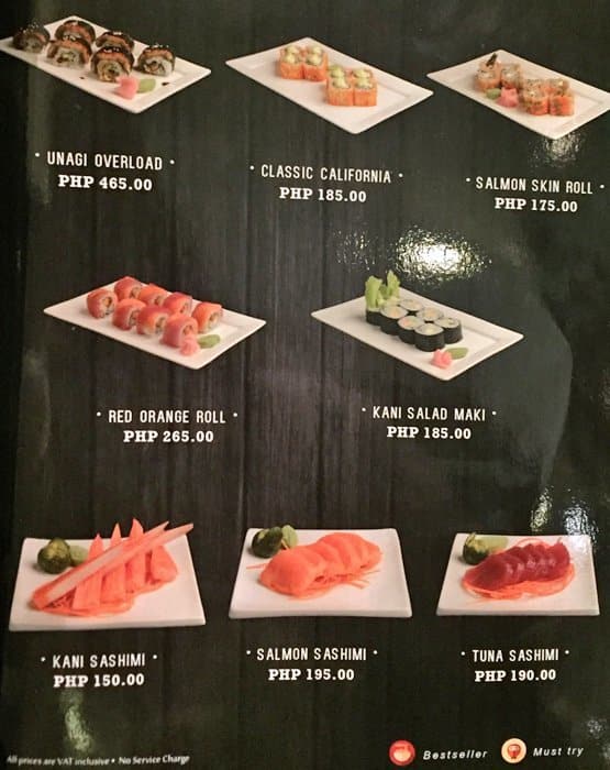 Menu at Ramen Cool restaurant, Manila, 4/L