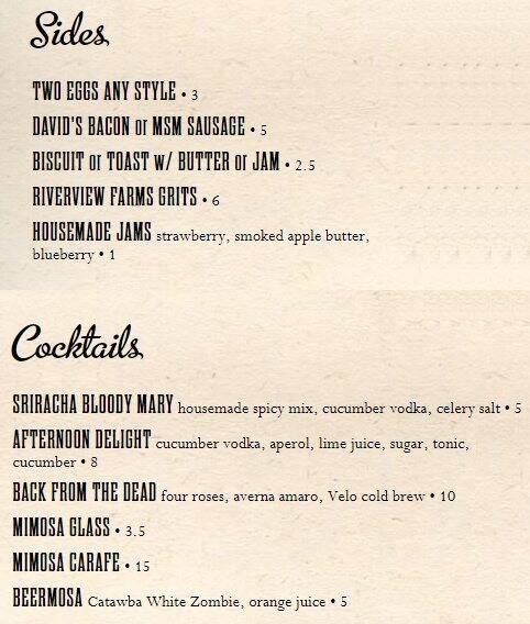 Menu at Flying Squirrel pub & bar, Chattanooga