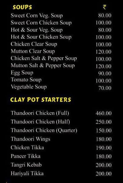 Menu of Al Arafah, Royapettah, Chennai