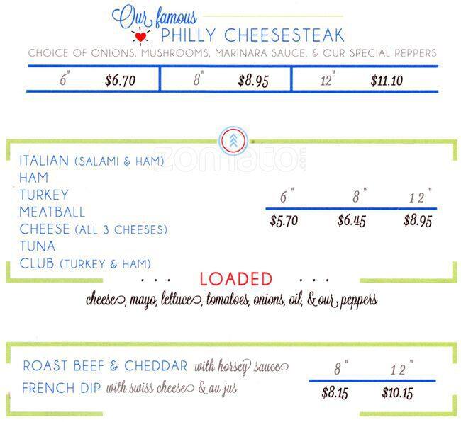 Tommy's Subs Menu, Menu for Tommy's Subs, Littleton, Denver ...