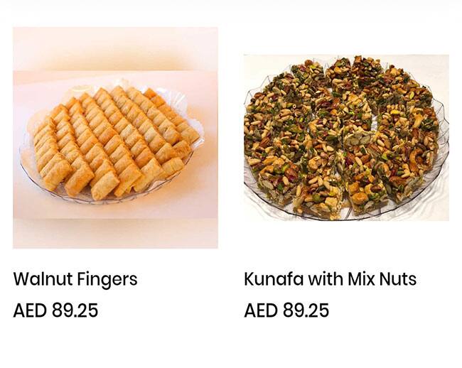 Menu at Al Sultan Sweets desserts, Abu Dhabi