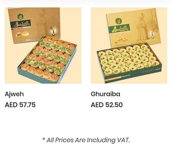 Menu at Al Sultan Sweets desserts, Abu Dhabi