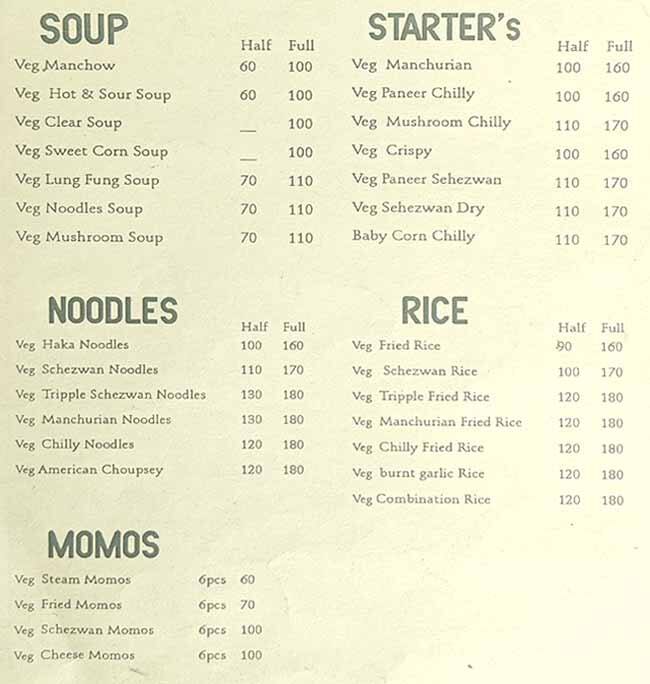 Menu of Kitty's Kitchen, New Panvel, Navi Mumbai