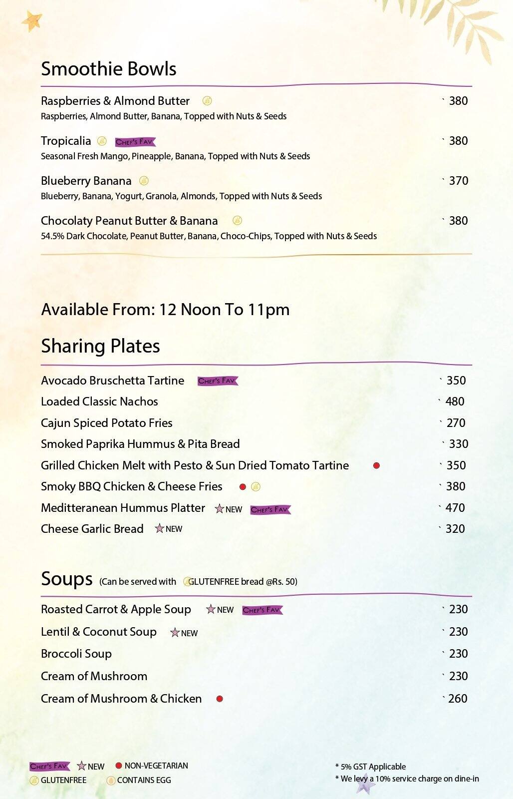 Menu at Poetry by Love and Cheesecake, Pune