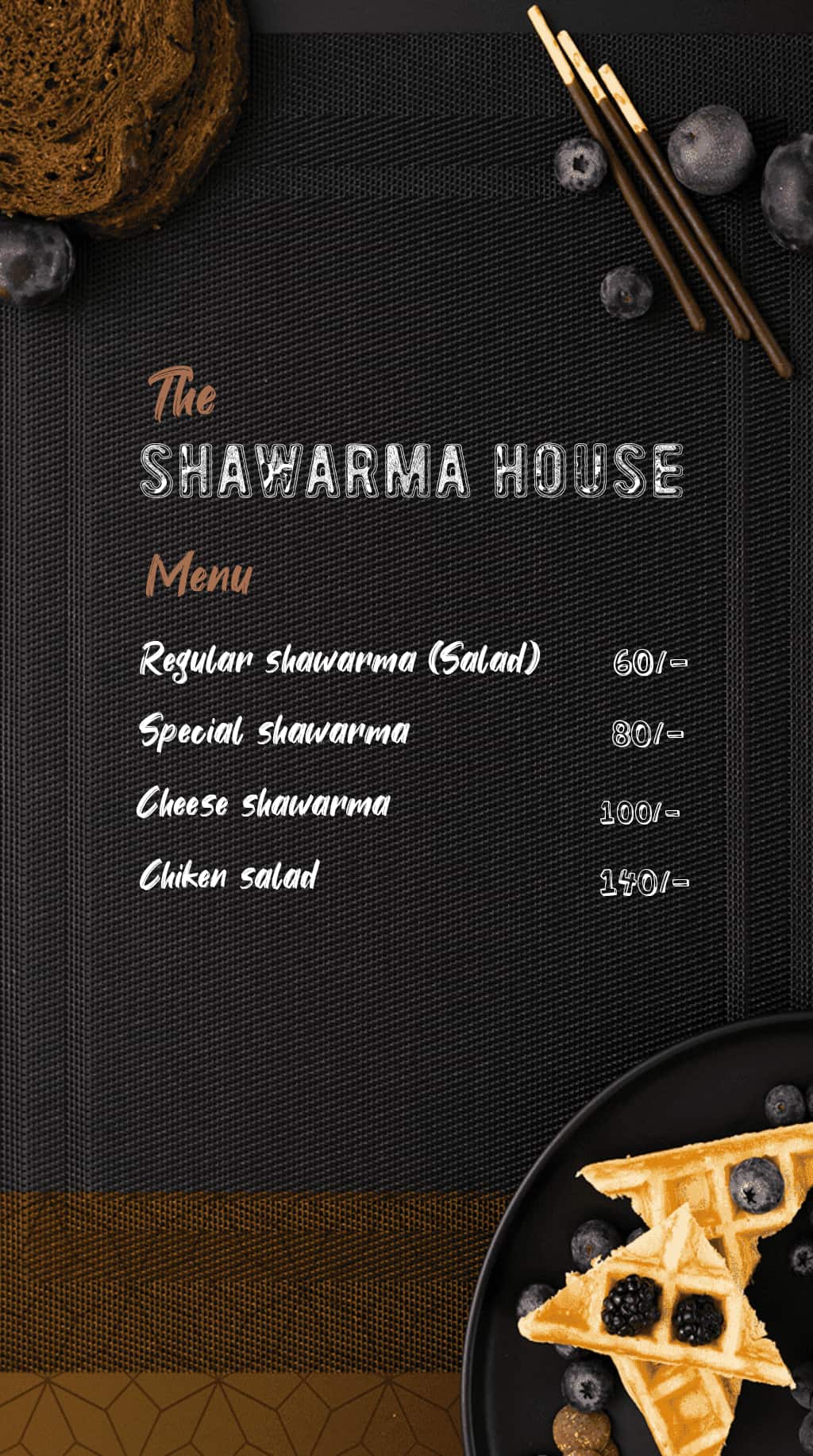 Menu of The Shawarma House, Badlapur, Thane