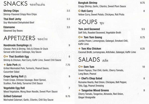 Kin Kin Urban Thai Menu, Menu for Kin Kin Urban Thai, North Dallas ...