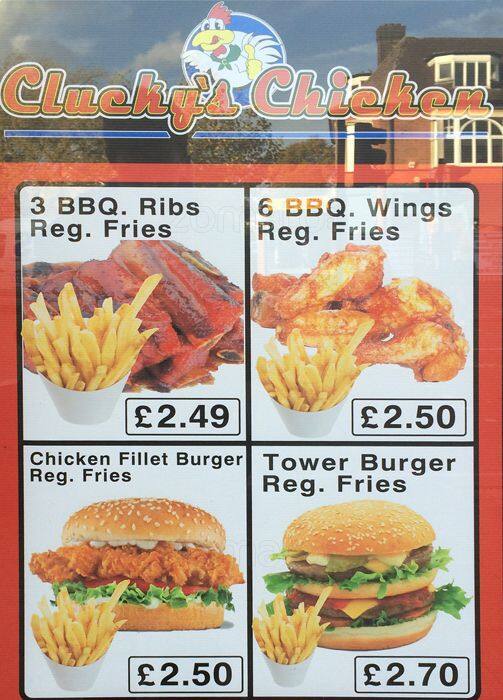 Clucky's Chicken Menu, Menu for Clucky's Chicken, Brixton, London ...