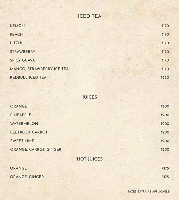 Menu at Town Coffee 2.0, Jaipur