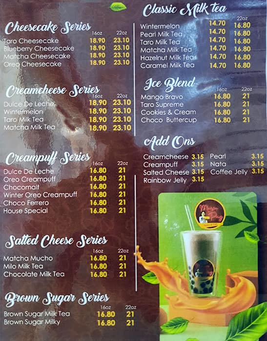 Menu of Maria Paz Pastry & Cafe, Al Markaziya, Abu Dhabi