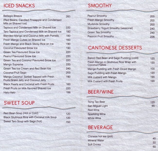 Menu at Wildflour Café + Bakery - Greenhills Shopping Center, San Juan ...