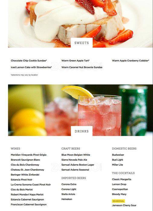 Menu at The Bistro at Courtyard, San Antonio