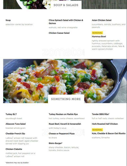 Menu at The Bistro at Courtyard, San Antonio