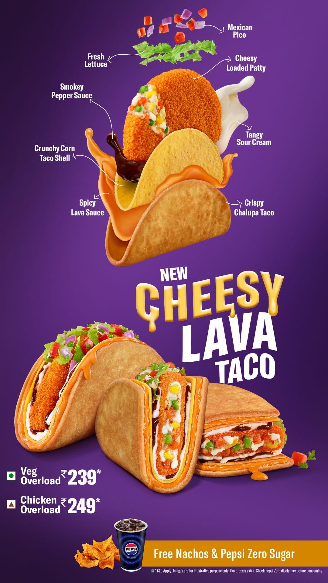 Menu of Taco Bell, Electronic City, Bangalore