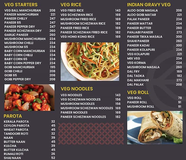 Menu of Rajhi Gardens By Kabab Mehal, Bannerghatta Road, Bangalore