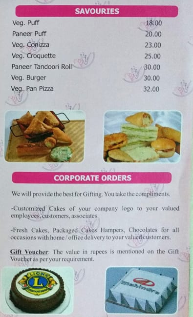 Menu at Monginis, Mumbai, 3, Building 7